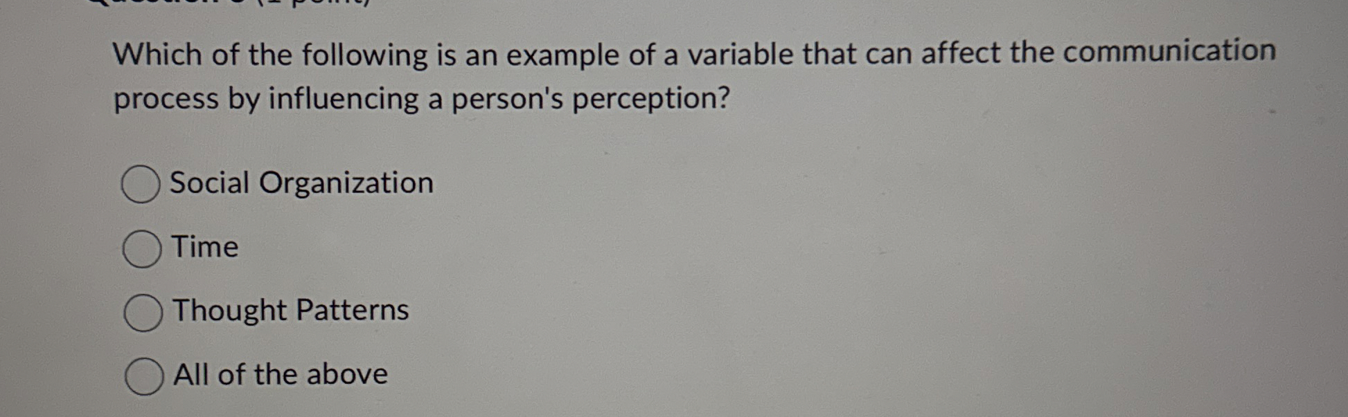 Solved Which of the following is an example of a variable | Chegg.com