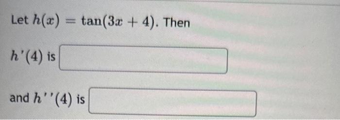 Solved Find the derivative of: 4e−3sin(−5x7) Use e∧x for | Chegg.com
