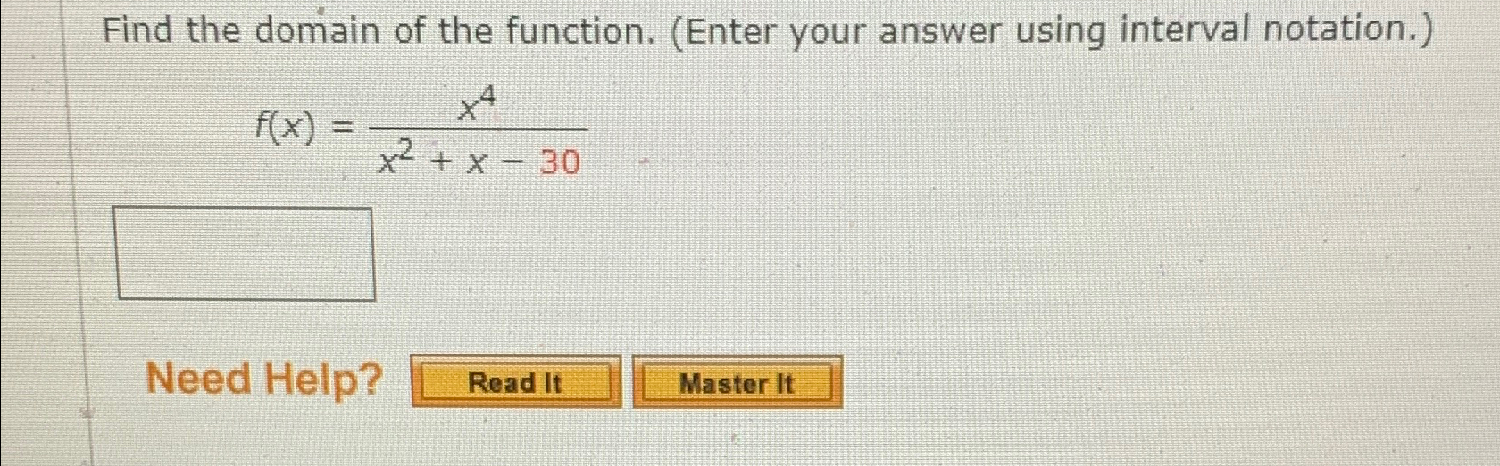 Solved Find the domain of the function. (Enter your answer | Chegg.com