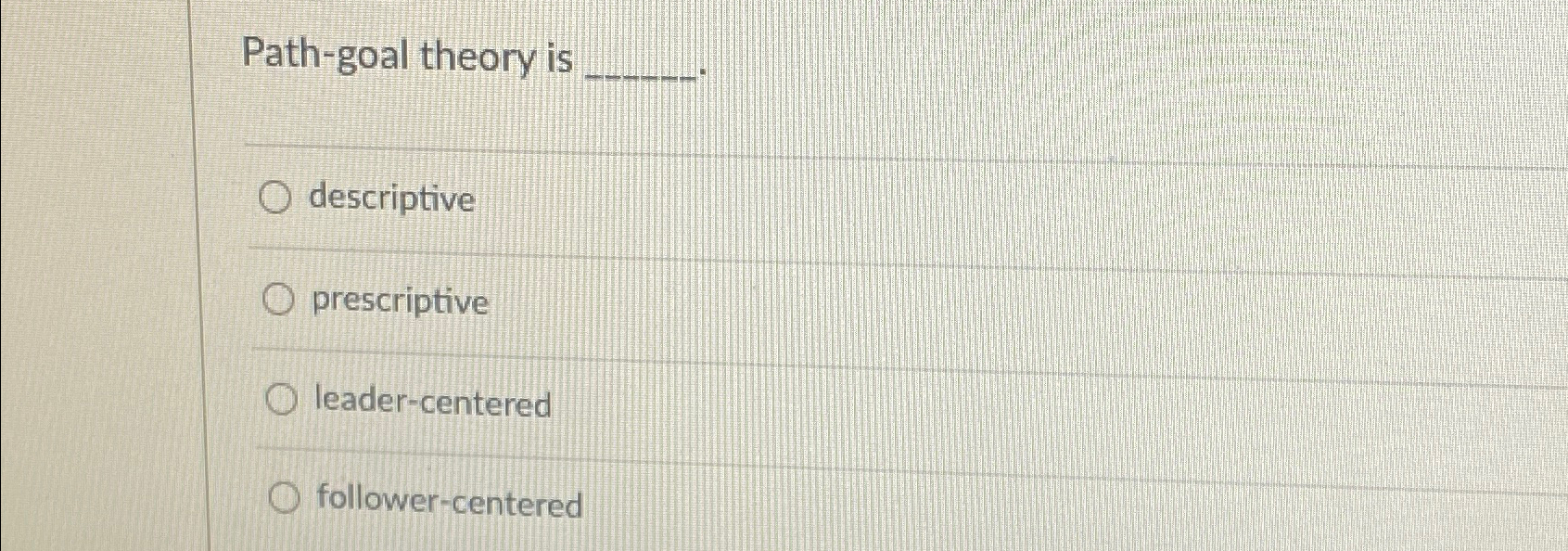 Solved Path-goal theory | Chegg.com