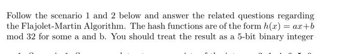 Solved Follow the scenario 1 and 2 below and answer the | Chegg.com