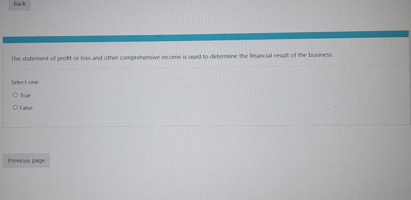 Solved The statement of profit or loss and other | Chegg.com