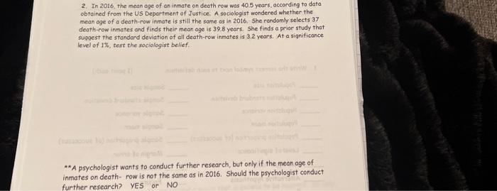 Solved For problem 2-6, Do the 4 step process of hypothesis | Chegg.com