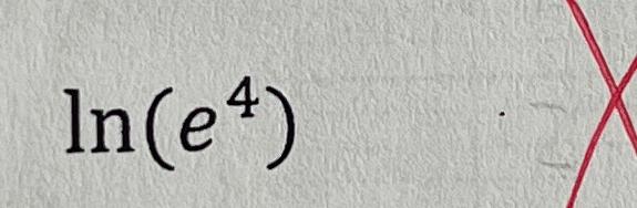 Solved ln(e4) | Chegg.com