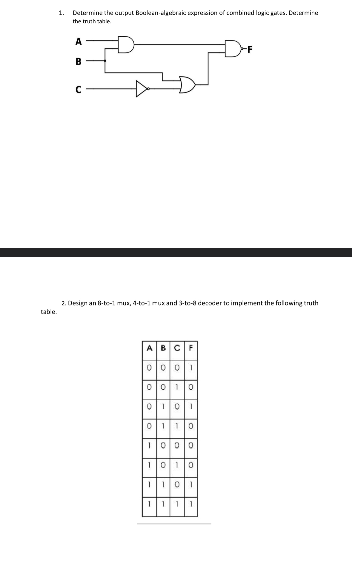 Solved Determine the output Boolean-algebraic expression of | Chegg.com
