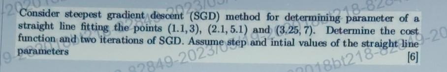 Solved Consider steepest gradient descent (SGD) method for | Chegg.com