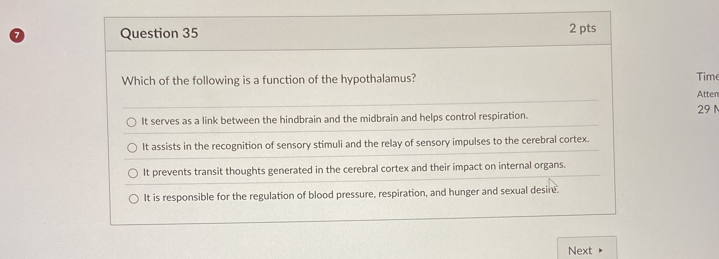 Solved 7Question 352 ﻿ptsWhich of the following is a | Chegg.com