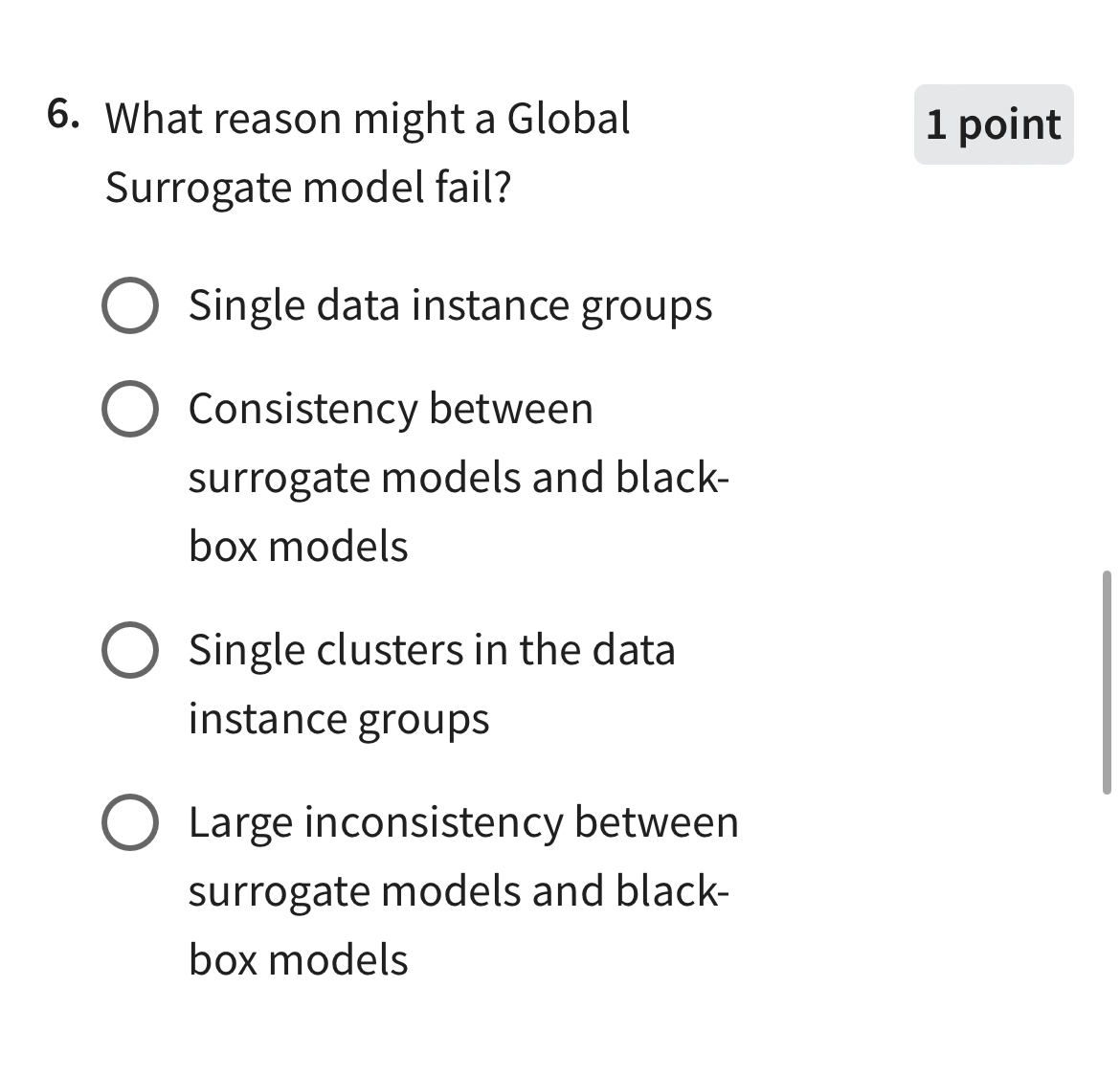 Solved What reason might a Global Surrogate model | Chegg.com