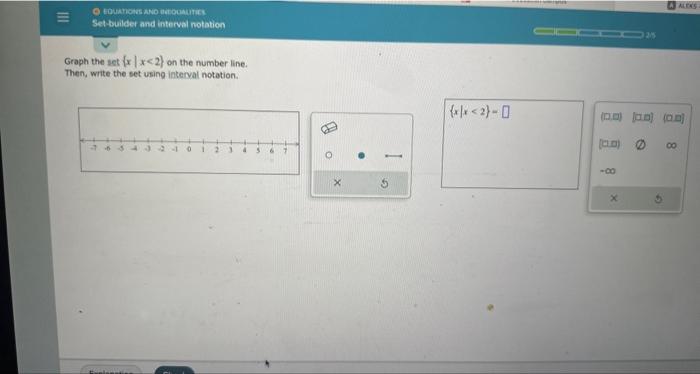 Solved Graph The Set {x∣x