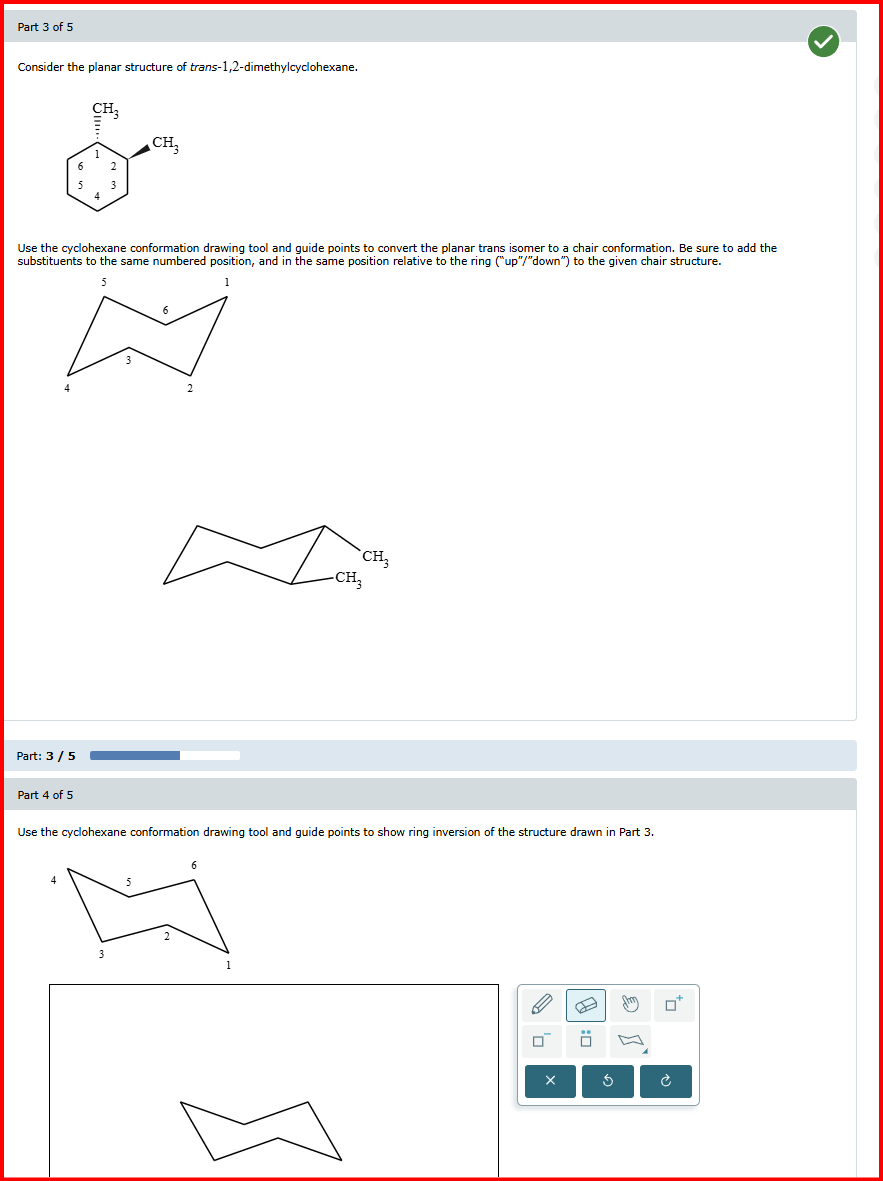 Part 3 ﻿of 5Consider the planar structure of | Chegg.com