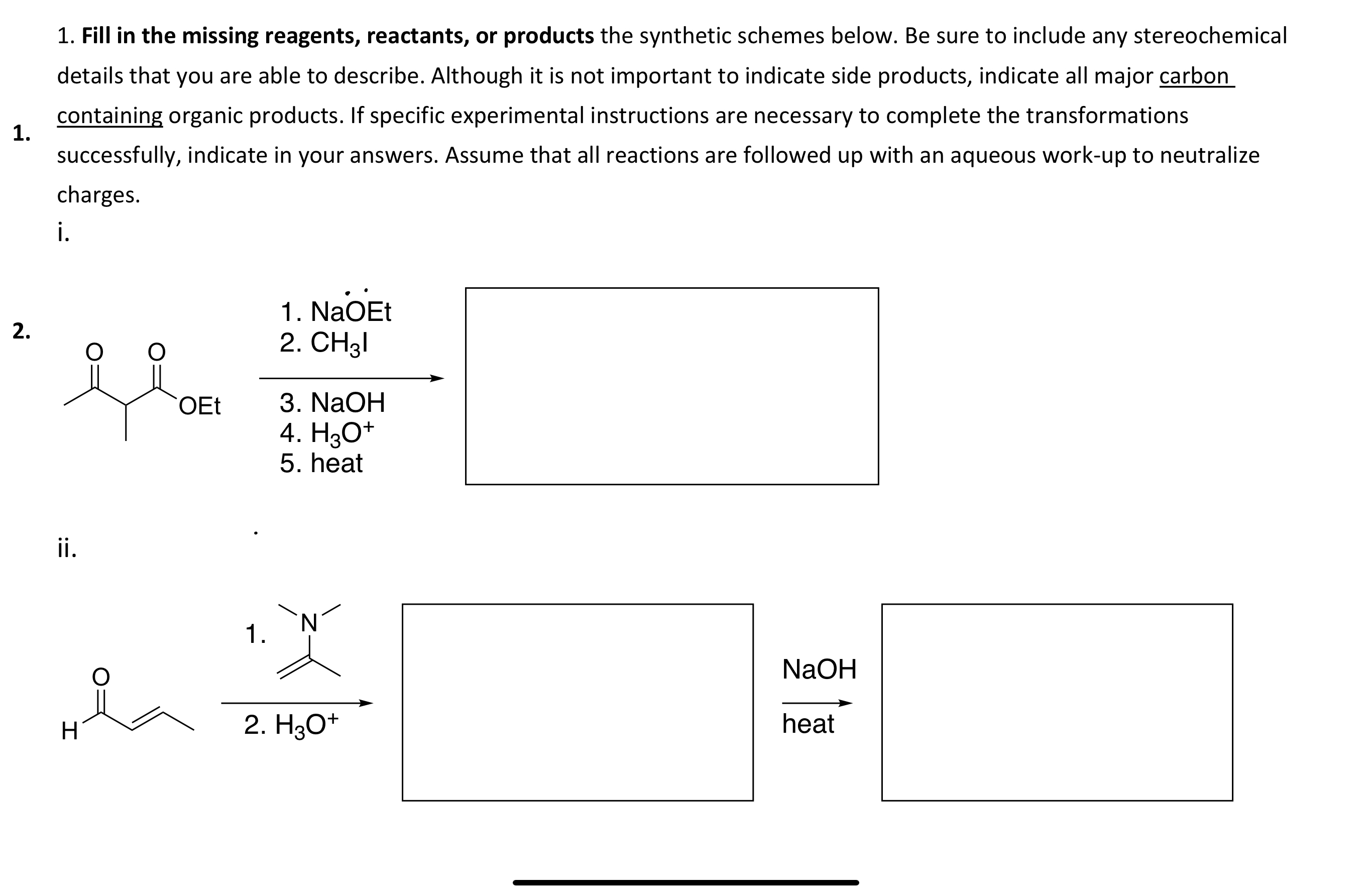 Solved Fill in the missing reagents, reactants, or products | Chegg.com
