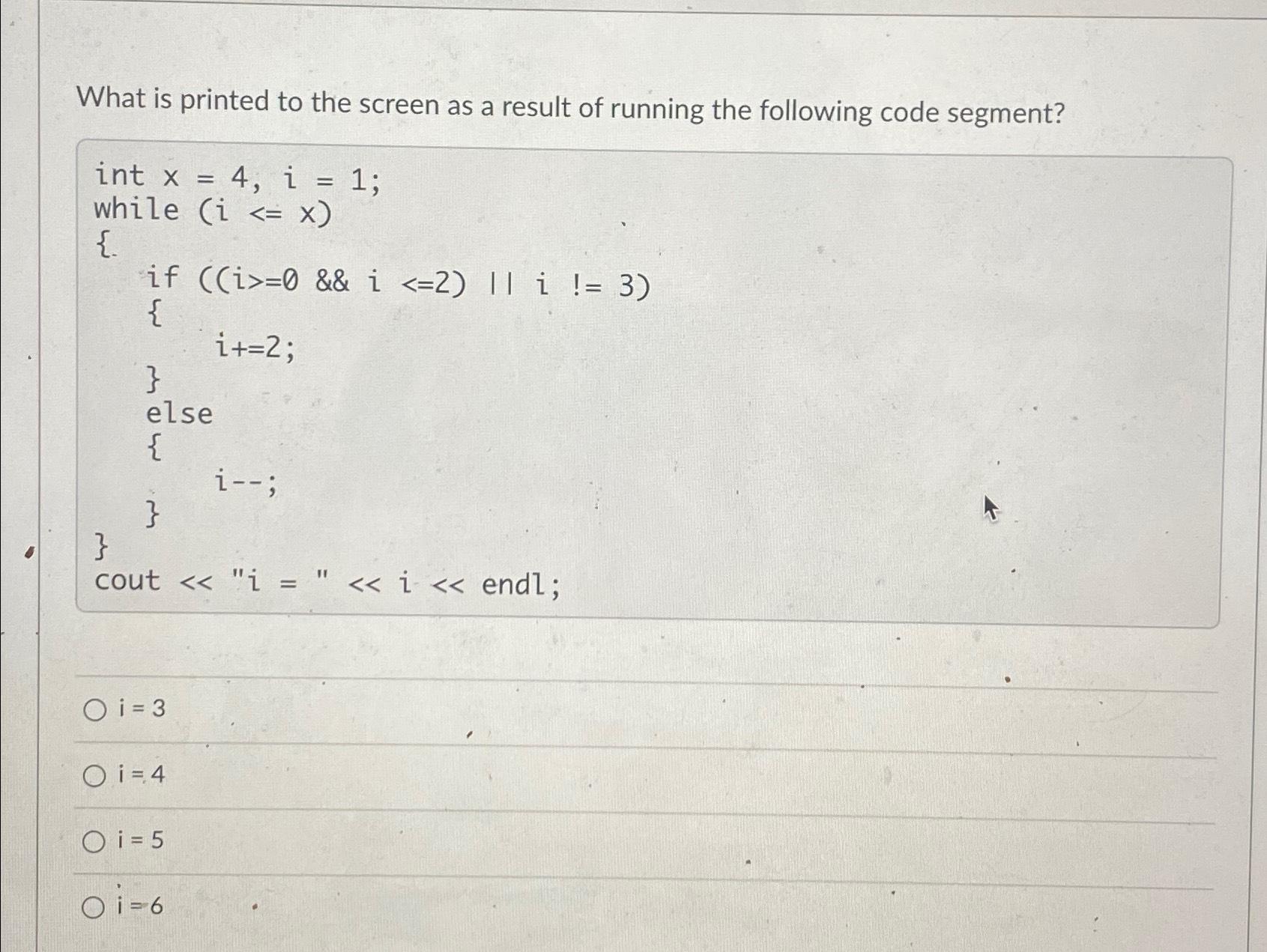 Solved What is printed to the screen as a result of running | Chegg.com
