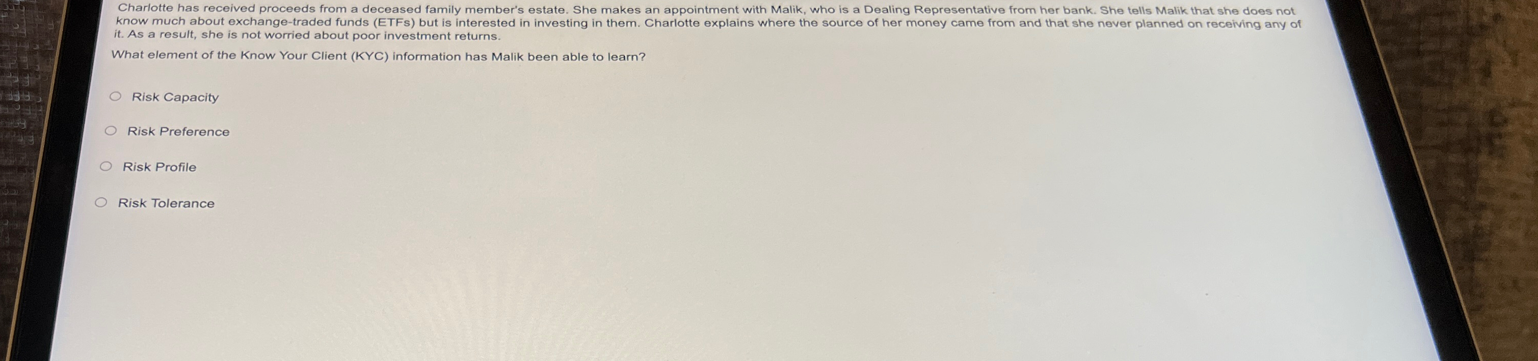 Solved it. ﻿As a result, she is not worried about poor | Chegg.com