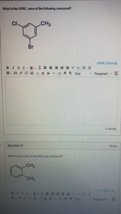 Solved What is the IUPAC name of the following compound? CI | Chegg.com