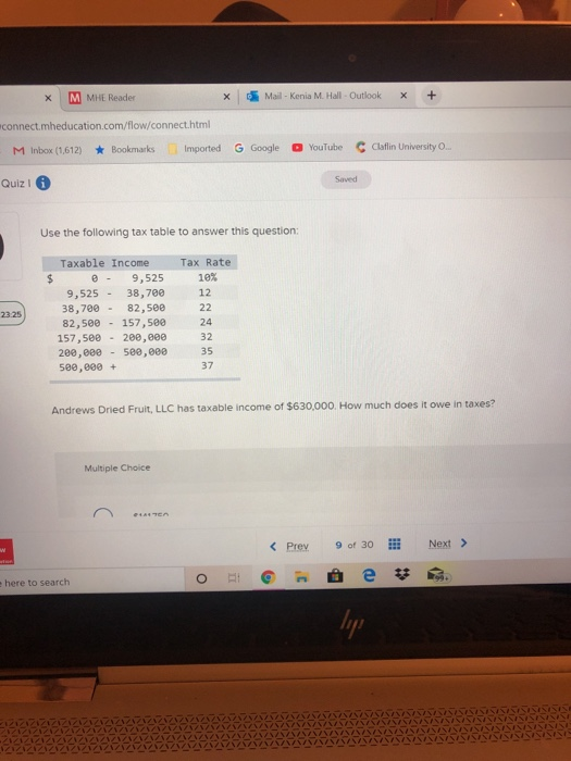 Solved * M MHE Reader x Mail - Kenia M. Hall - Outlook + | Chegg.com