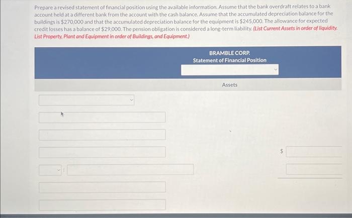 Solved Liabilities and Shareholders' Equity IPrepare a | Chegg.com