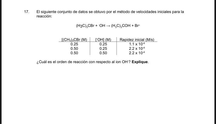 Solved 7. El siguiente conjunto de datos se obtuvo por el | Chegg.com
