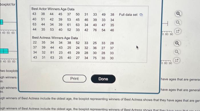 Solved Compare the two boxpiots. Choose the correct answer | Chegg.com