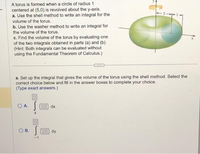 Solved Use both the washer method and the shell method to | Chegg.com