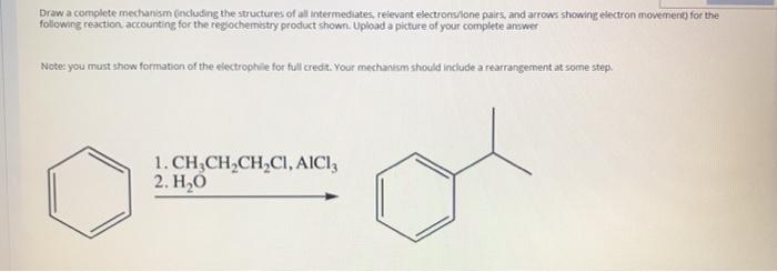 Solved Draw a complete mechanism including the structures of | Chegg.com