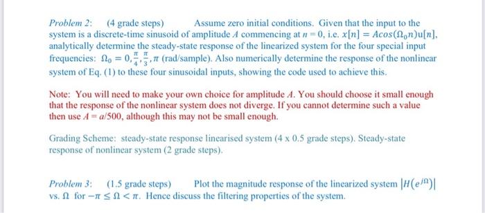 Solved Problem 2: (4 grade steps) Assume zero initial | Chegg.com
