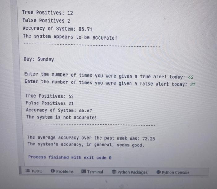 Solved The program should firstly create a list of days from | Chegg.com