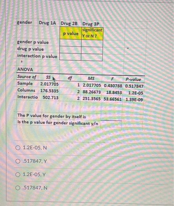 Solved 1.2E−05, N .517847,Y 1.2E-05, Y .517847, N | Chegg.com