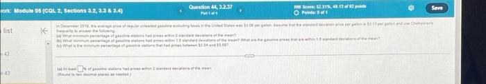 Solved Vork Module 05 Cql 2 Sections 3 2 3 3 And 3 4 List