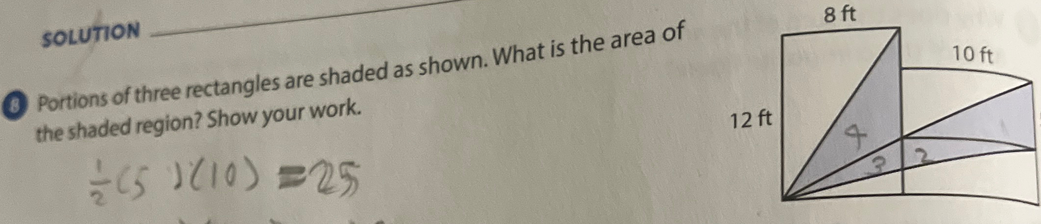 SOLUTION q, (3) ﻿Portions of three rectangles are | Chegg.com