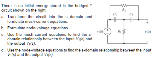 Solved There is no initial energy stored in the | Chegg.com