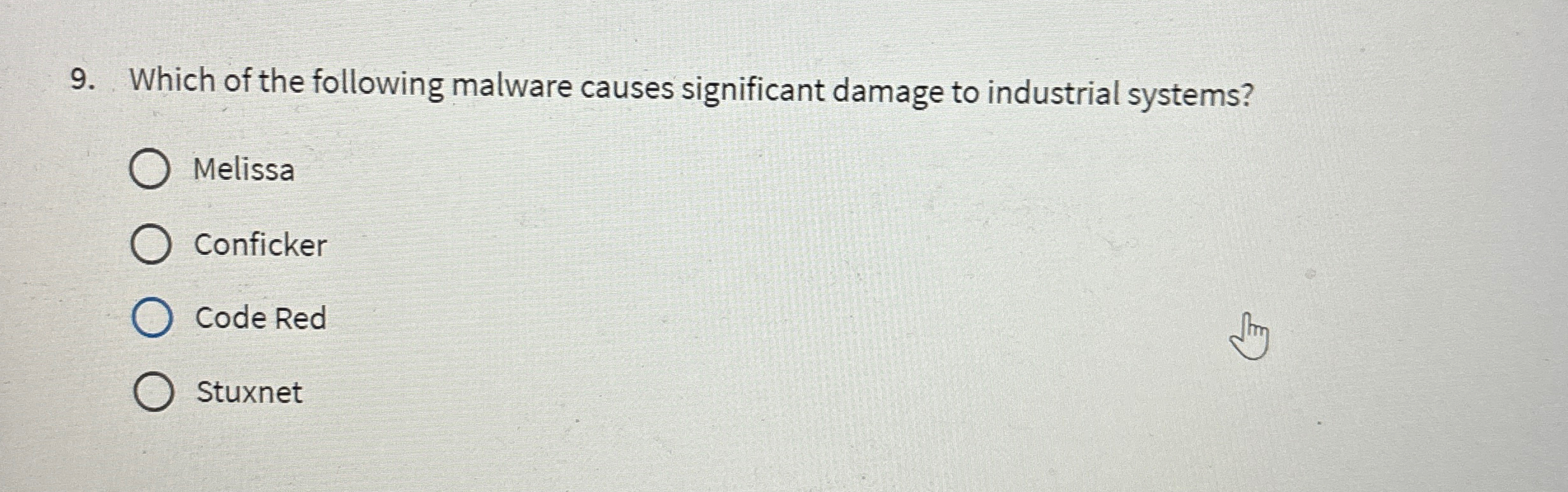 Solved Which of the following malware causes significant | Chegg.com