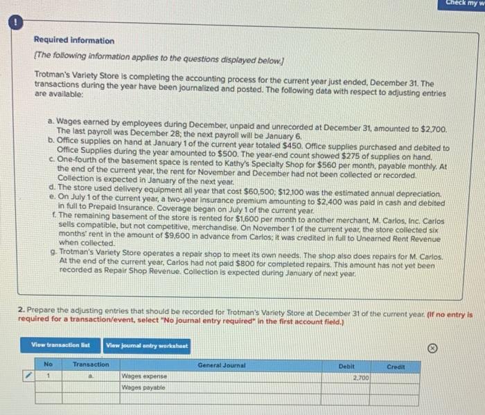 Solved ework Sed Help Save & Exit Check Required information | Chegg.com
