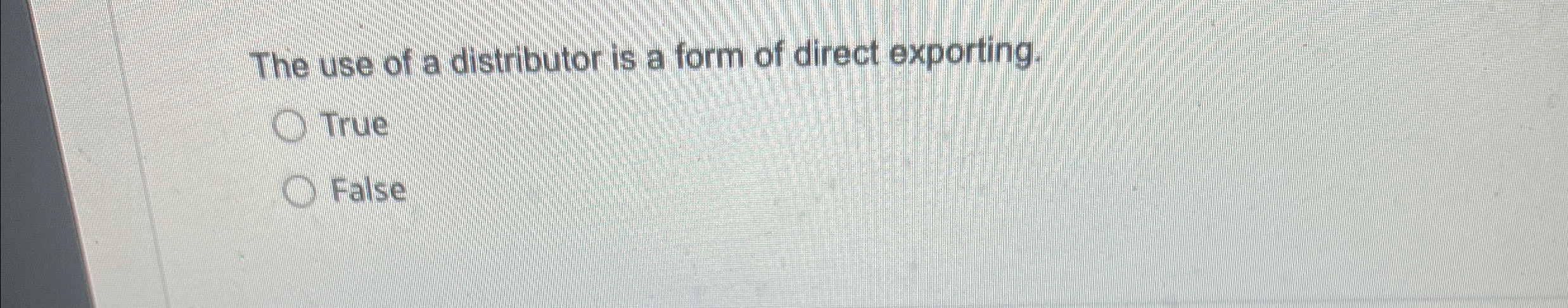 Solved The use of a distributor is a form of direct | Chegg.com