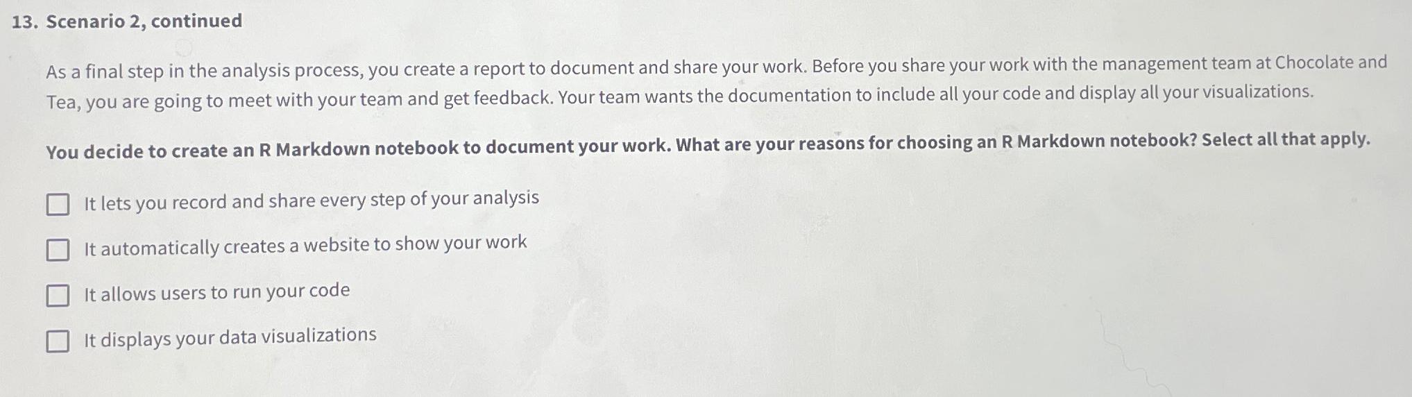 Solved Scenario 2 , ﻿continuedAs a final step in the | Chegg.com