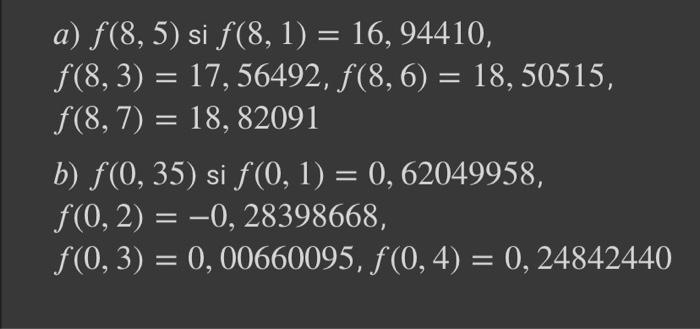 Solved Use appropriate interpolating polynomials to | Chegg.com