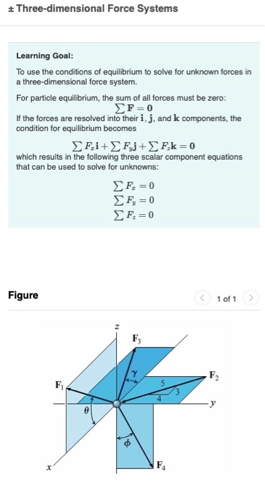 Solved * Three-dimensional Force Systems Learning Goal: To | Chegg.com