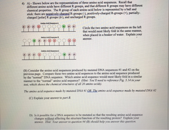 Solved 4) A) - Shown below are the representations of three | Chegg.com