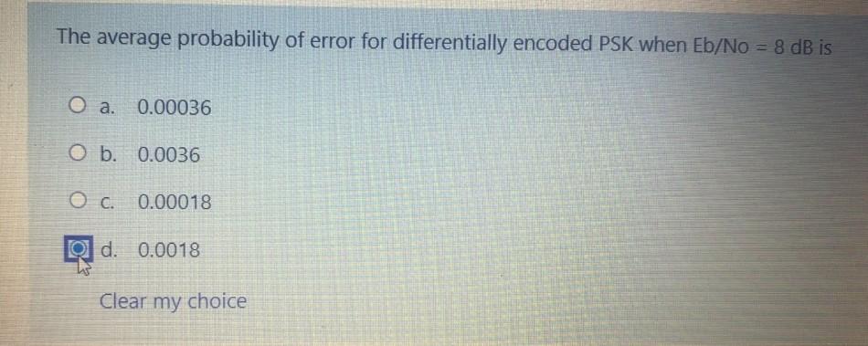 Solved The average probability of error for differentially | Chegg.com