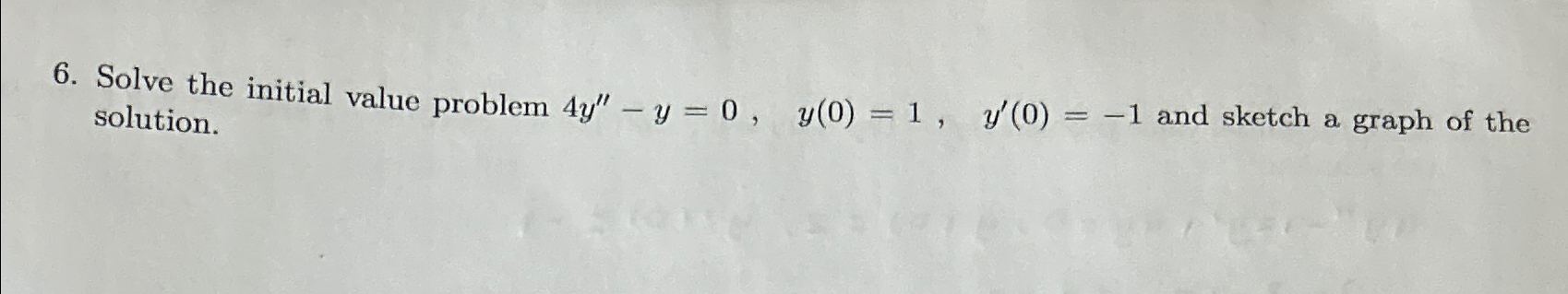 Solved Solve the initial value problem | Chegg.com
