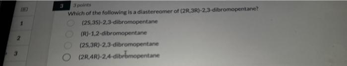 Solved Which of the following is a diastereomer of | Chegg.com