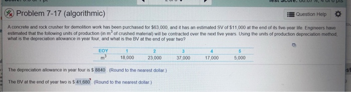 Solved Problem 7-17 (algorithmic) Question Help A concrete | Chegg.com Solved Problem 7-17 (algorithmic) Question Help A concrete | Chegg.com