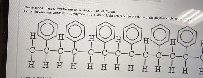 Solved The attached image shows the molecular structure of | Chegg.com