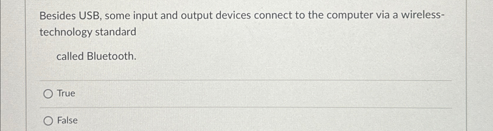 Solved Besides USB, some input and output devices connect to | Chegg.com