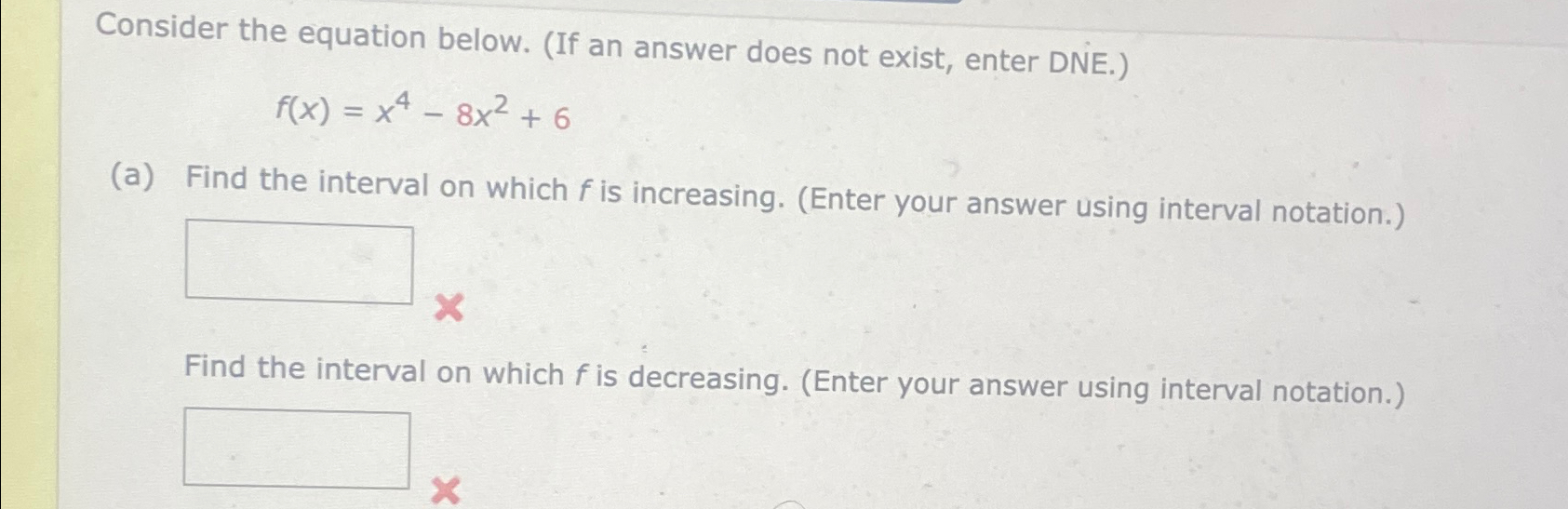 Solved Consider the equation below. (If an answer does not | Chegg.com