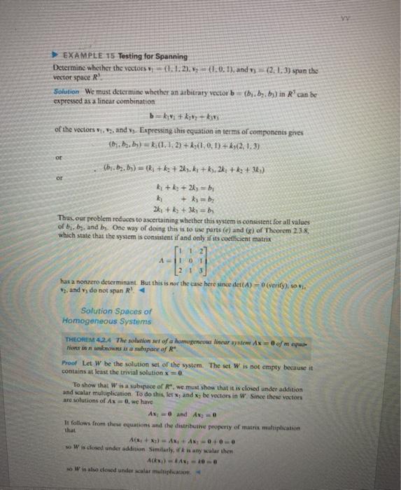 Solved Exercise Set 4.2 1. Use Theorem 4 2.1 to determine | Chegg.com