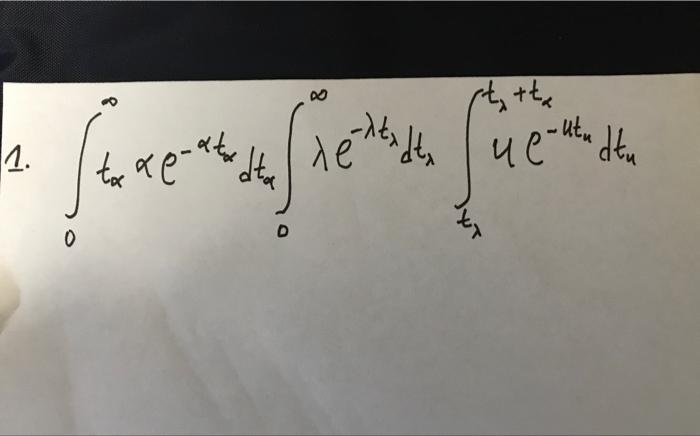 Solved In the following integration question below,it is | Chegg.com