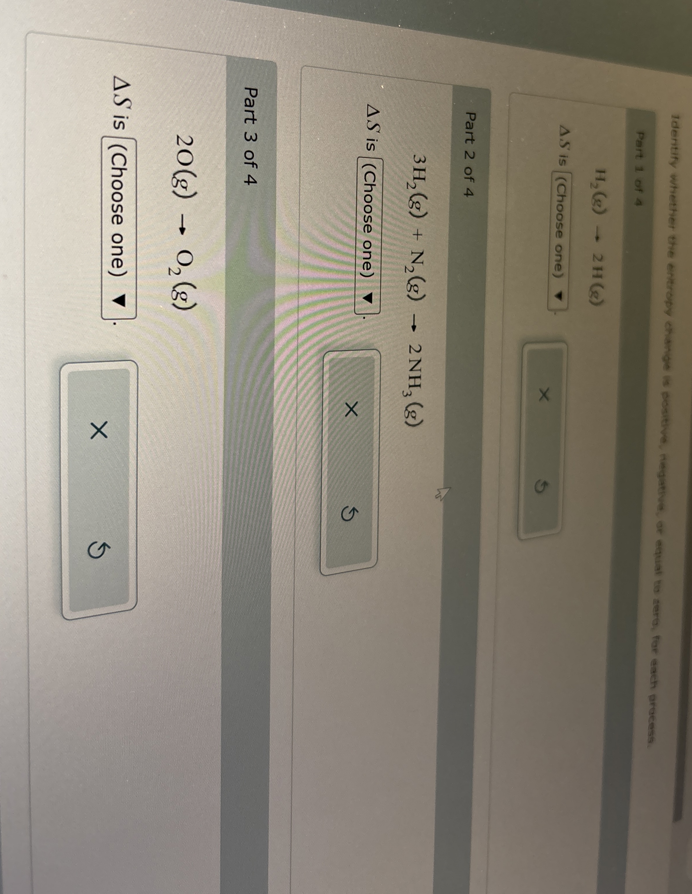 Solved Identify whether the exhtropy changle is positive, | Chegg.com