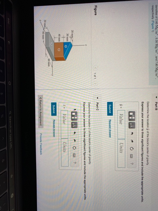 Solved 2020 SPRING Statics Part B Determine the location y | Chegg.com