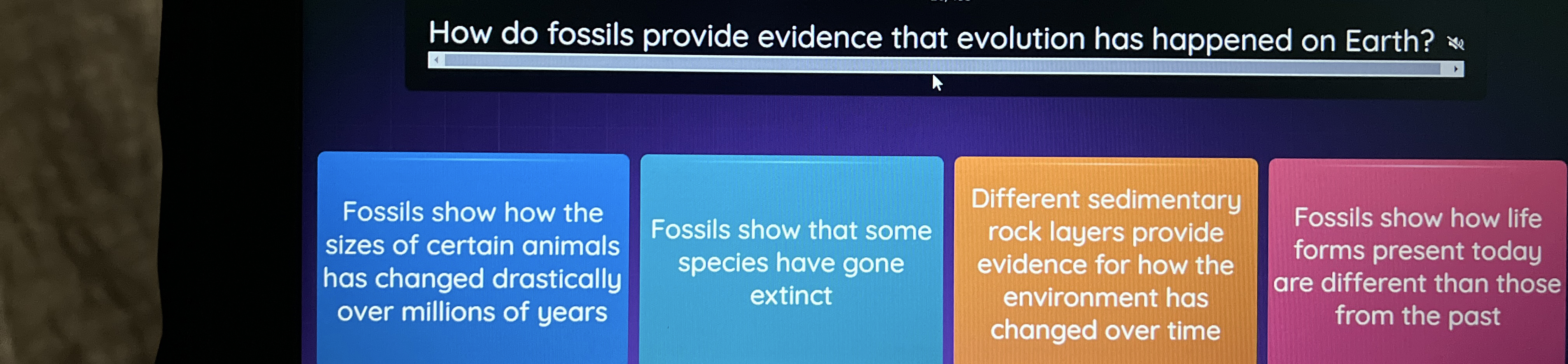 Solved How do fossils provide evidence that evolution has | Chegg.com