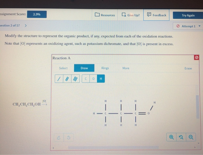 Solved assignment Score: 2.9% Resources Give Up? Feedback | Chegg.com